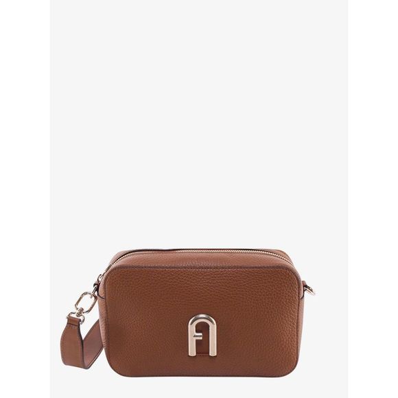 Furla | Bags | Furla Woman Leather Shoulder Bag With Metal Arco Logo ...